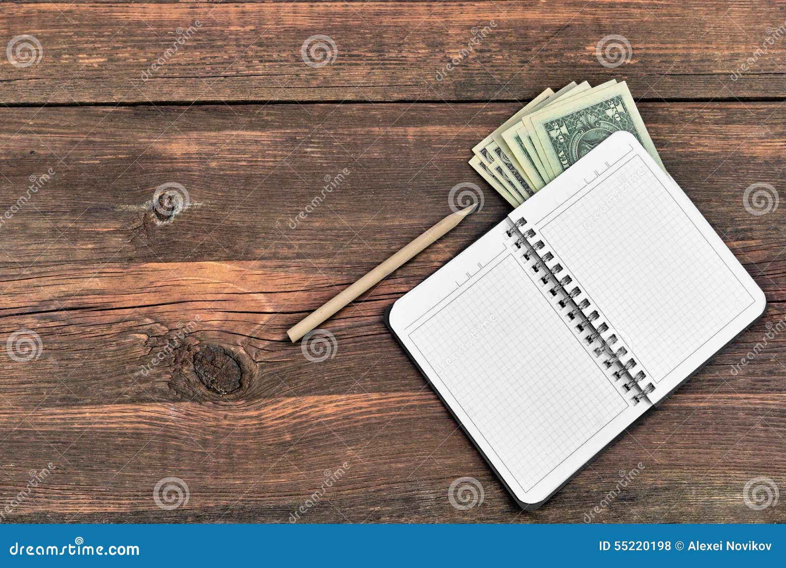 Notepad Pencil Construction Drawings Wooden Meter Royalty-Free Stock ...