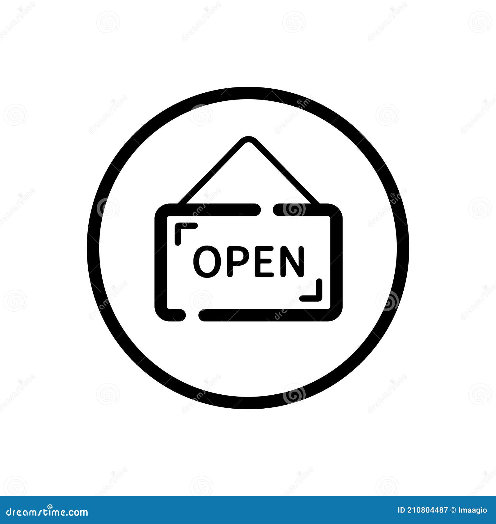 Now Open, Notice, Announcement, Sign. Text Label For Opening Shops ...