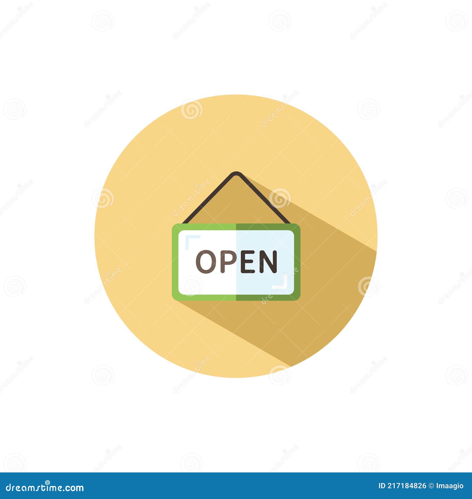 Now Open, Notice, Announcement, Sign. Text Label For Opening Shops ...