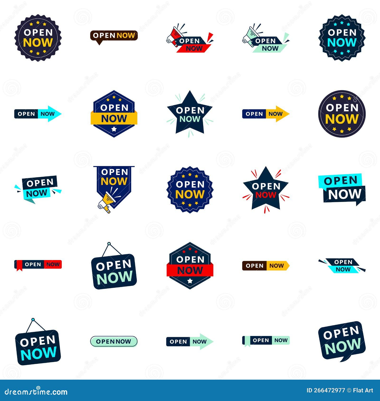 Open Now Banner Pack 25 Different Designs for Different Situations ...