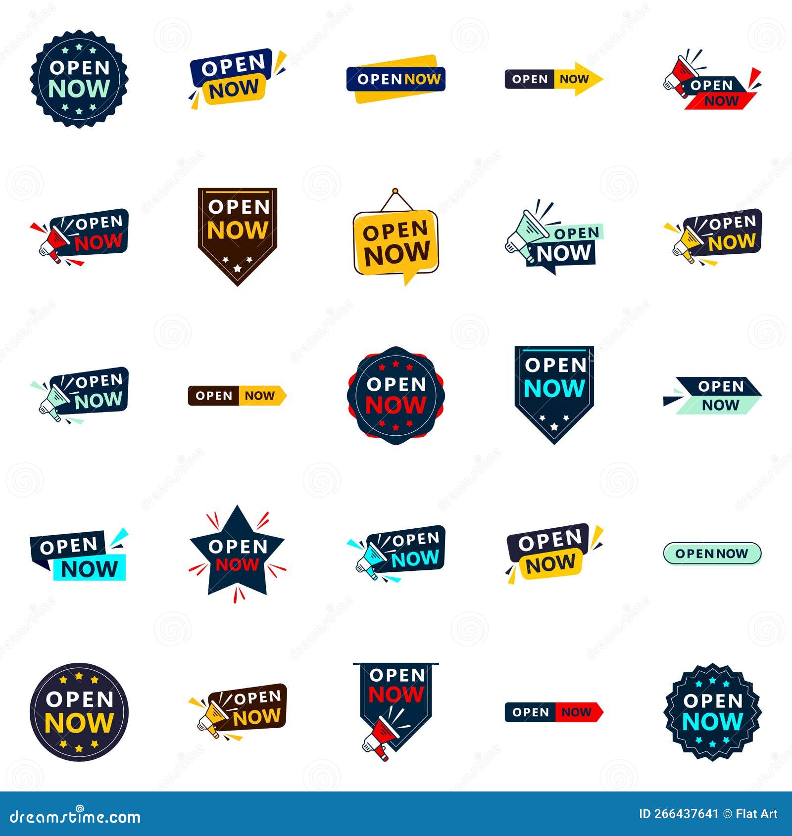 25 Open Now Banners Make Your Business Stand Out Stock Vector ...