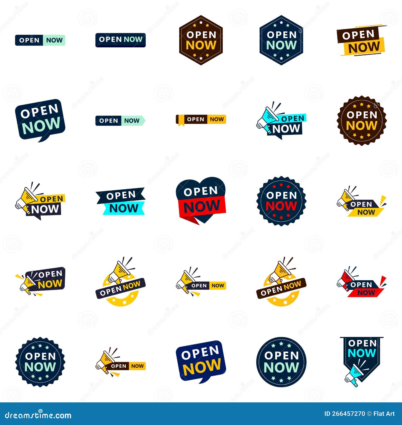 25 Open Now Banners Make Your Business Stand Out Stock Vector ...