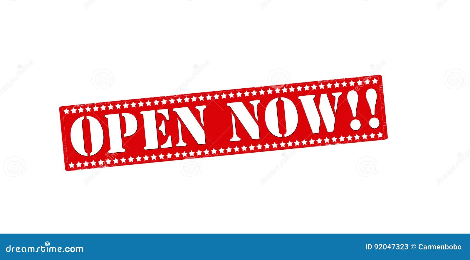 Open now stock illustration. Illustration of rectangular - 92047323