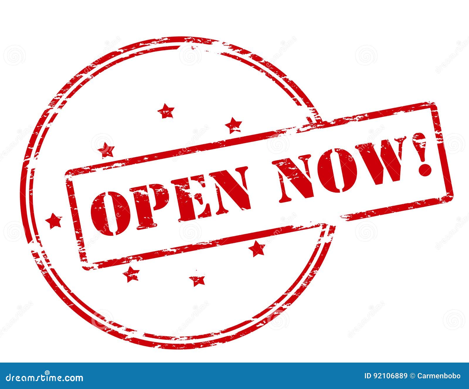 Open now stock illustration. Illustration of outspoken - 92106889