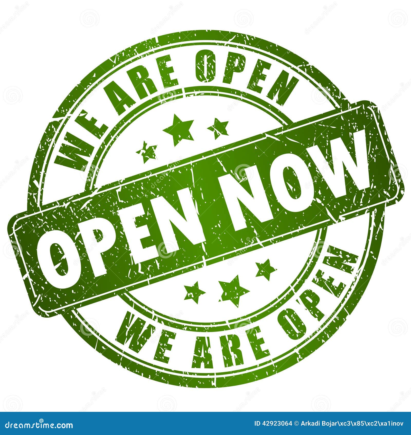 Open now stamp stock vector. Illustration of pictogram - 42923064