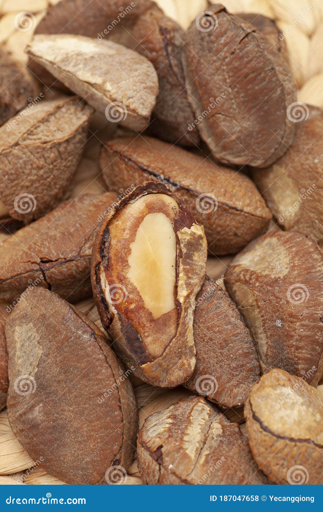 Open Nuts with Clean and Bright Background Stock Photo - Image of ...