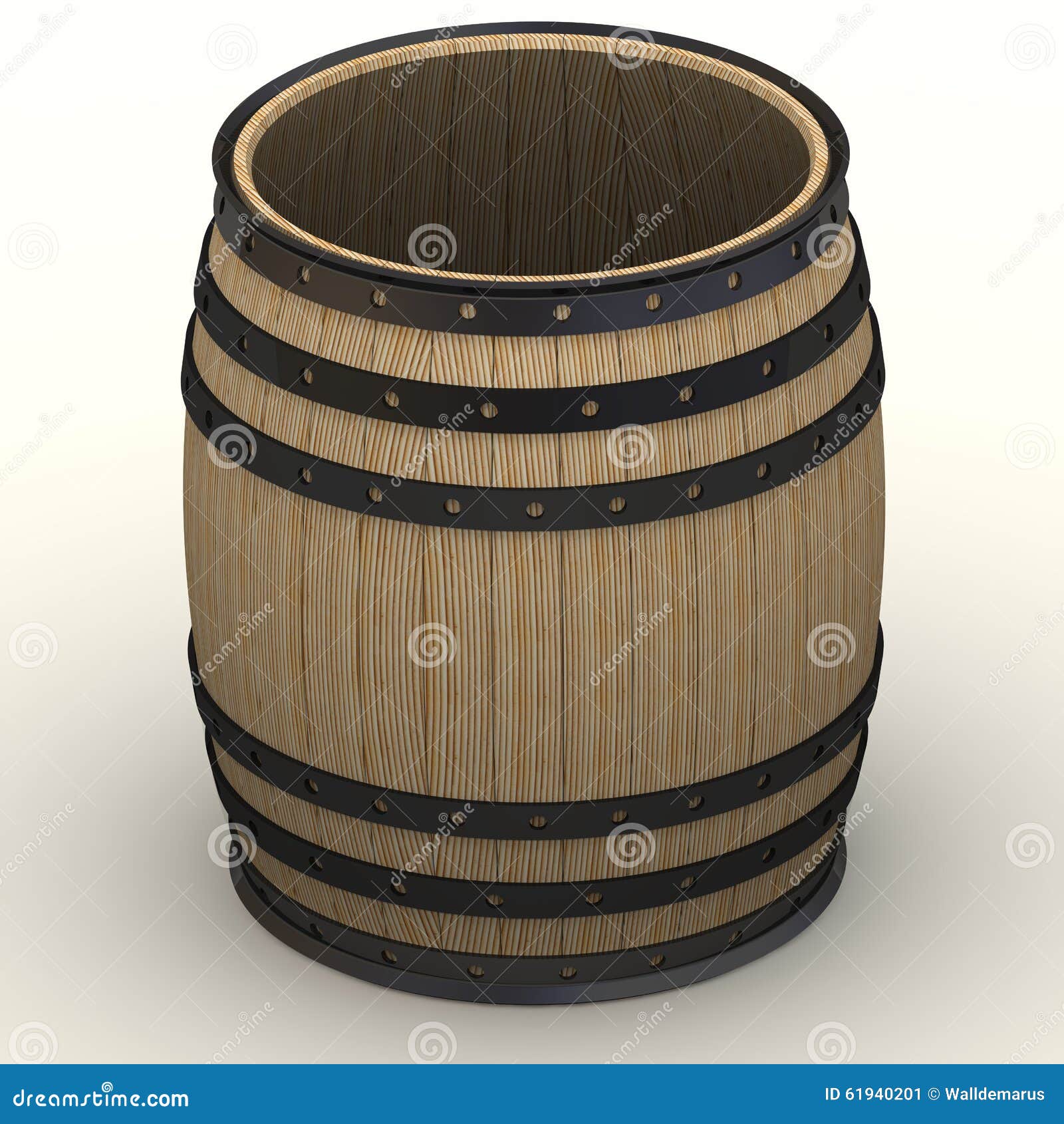 Open oak barrel stock illustration. Illustration of open - 61940201