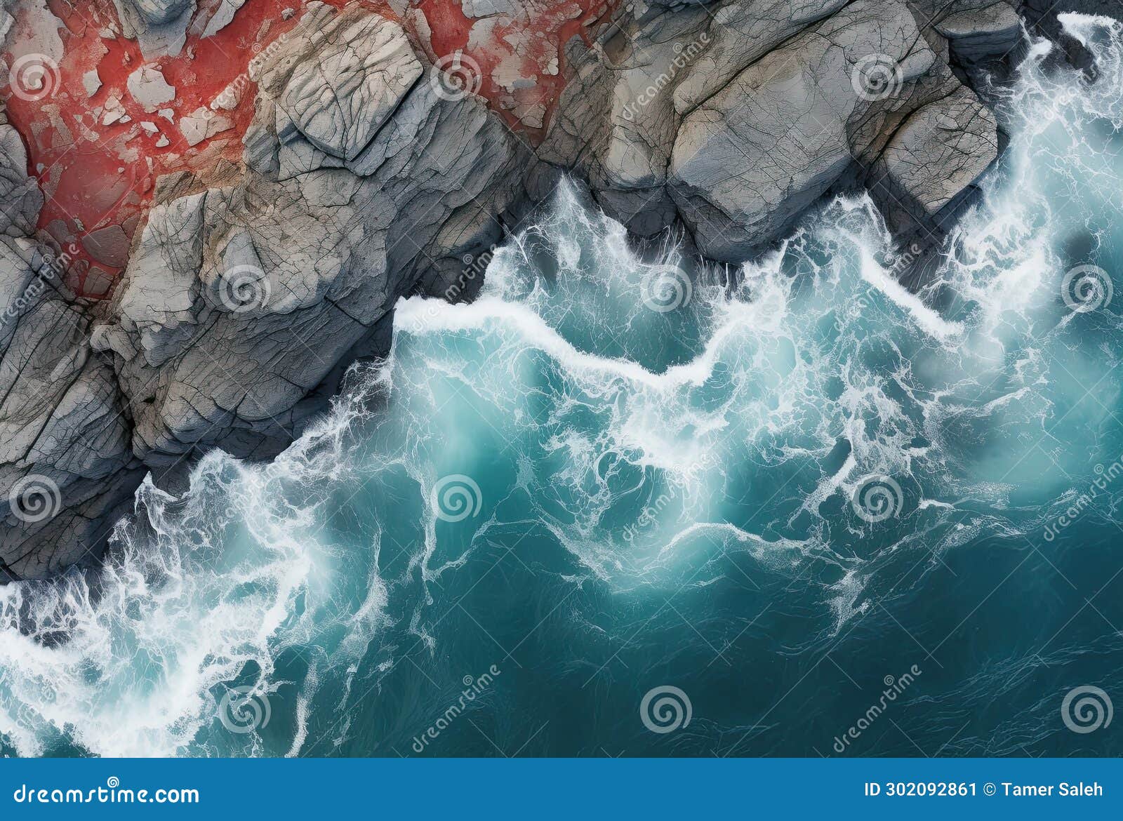 Open Ocean Waves Background Stock Image - Image of breeze, tropical ...