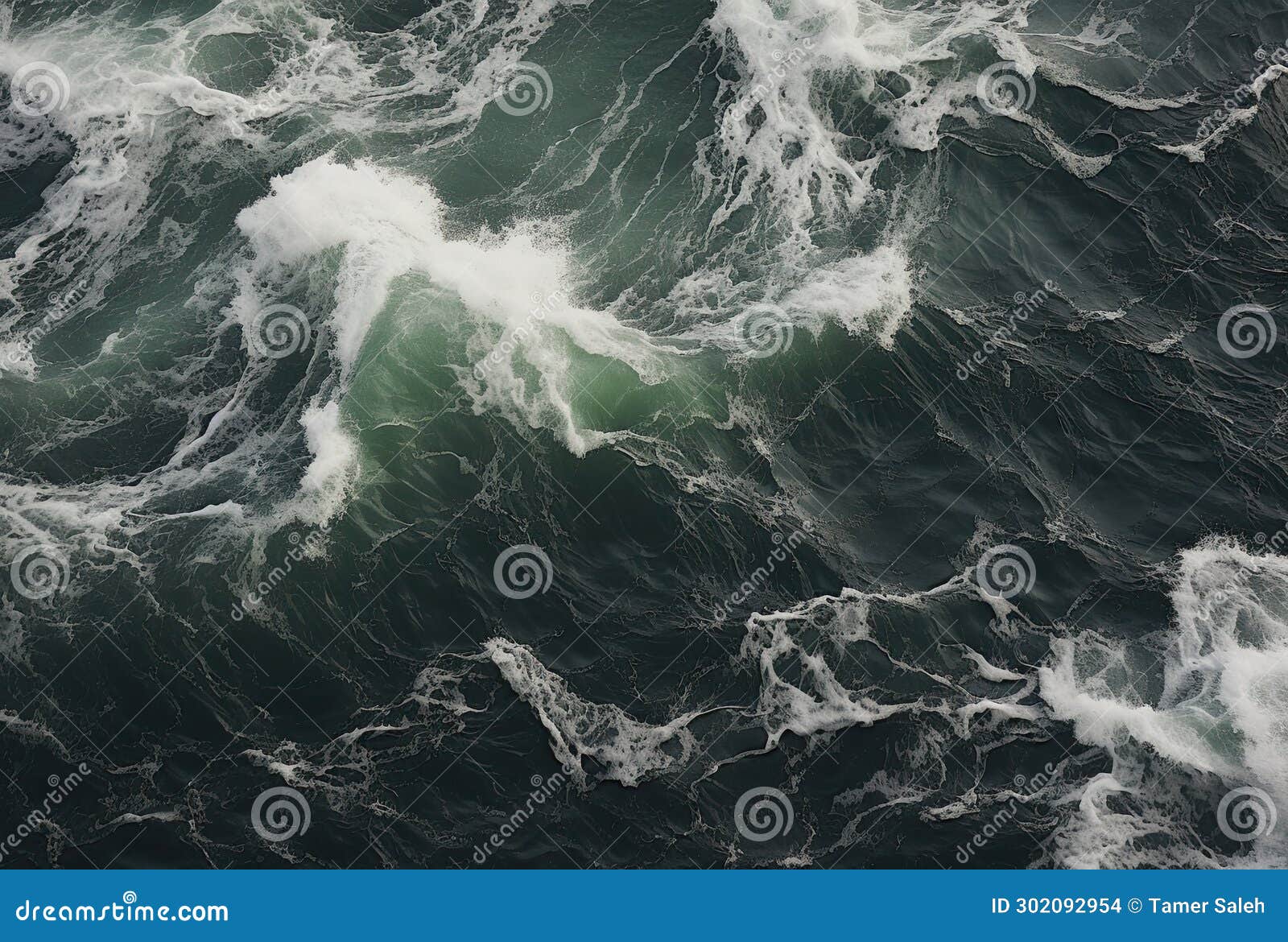 Open Ocean Waves Background Stock Illustration - Illustration of sunset ...