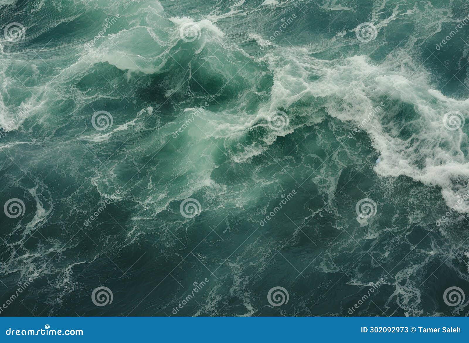 Open Ocean Waves Background Stock Illustration - Illustration of waves ...