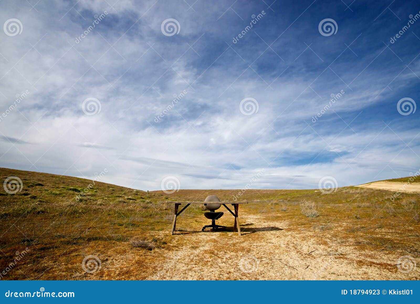 An Open Office in the Middle of Nowhere Stock Image - Image of meadow ...