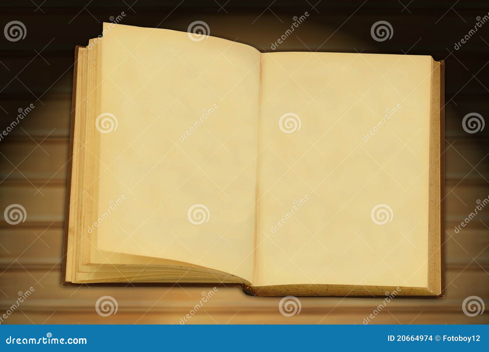 Open old book stock photo. Image of opened, empty, abstract - 20664974
