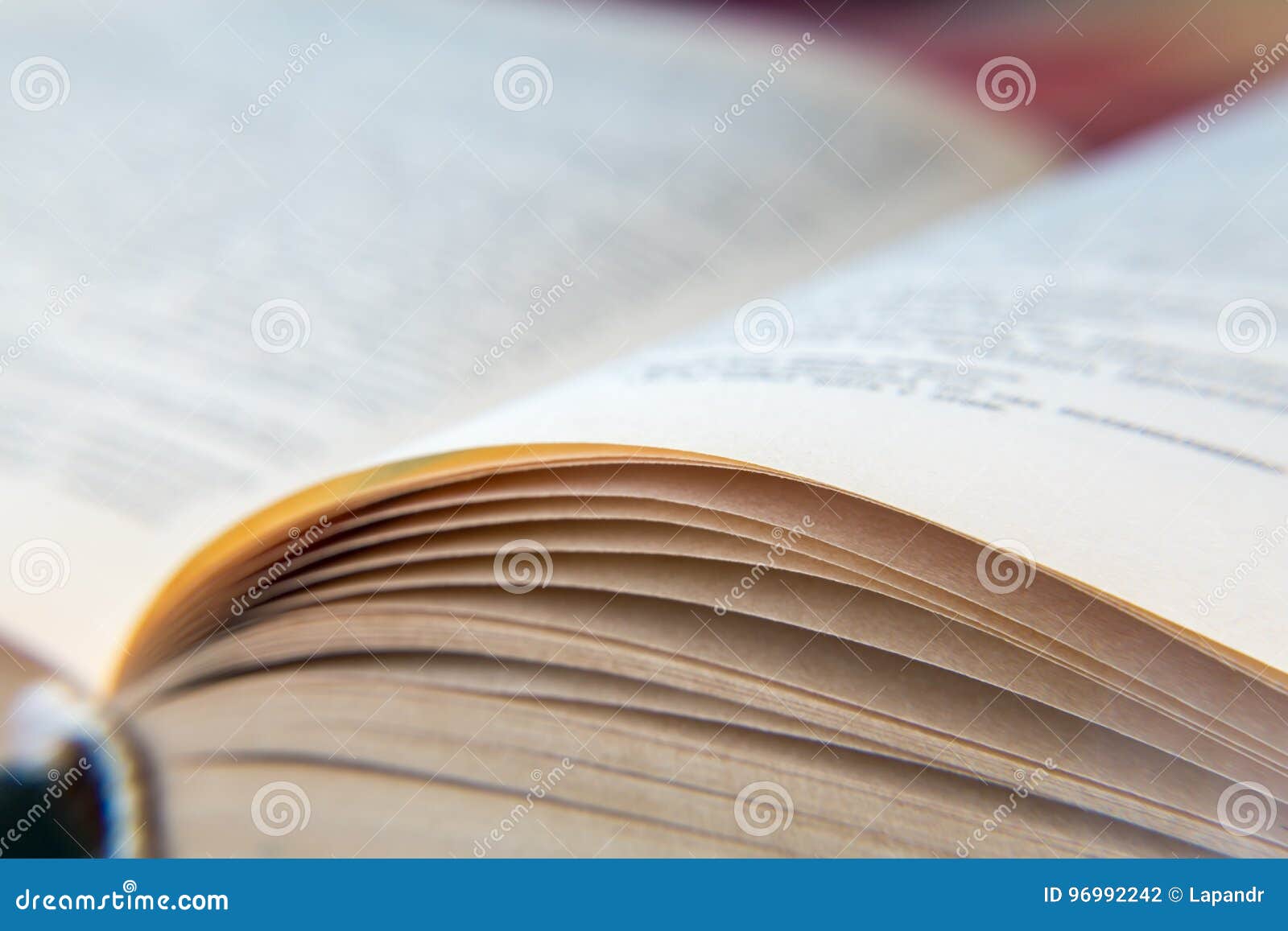 Open Old Book. Yellowed Pages. Paper Texture Stock Photo - Image of ...