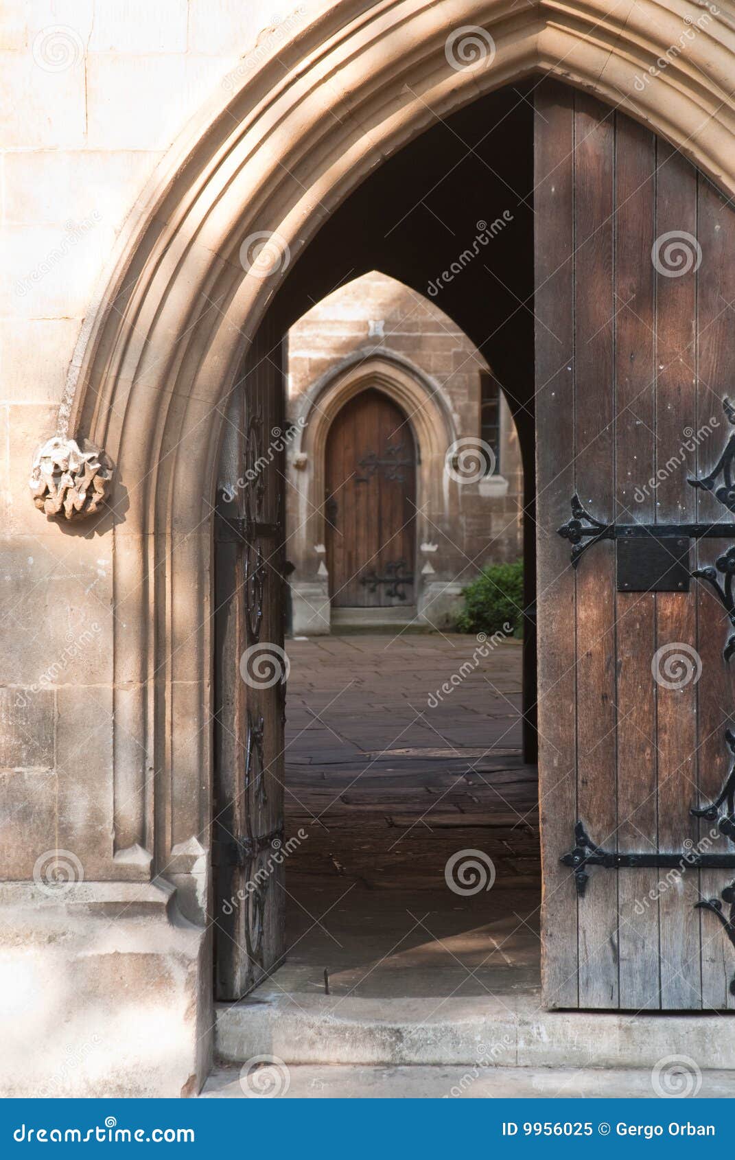 Open old doorway stock image. Image of gateway, gate, arch - 9956025