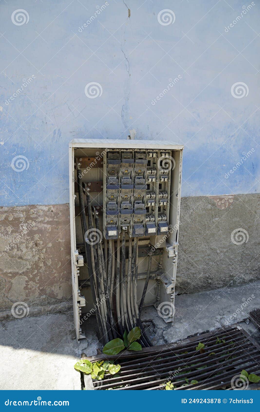 Old Fuse Box in the Streets of Havana Stock Photo - Image of havana ...