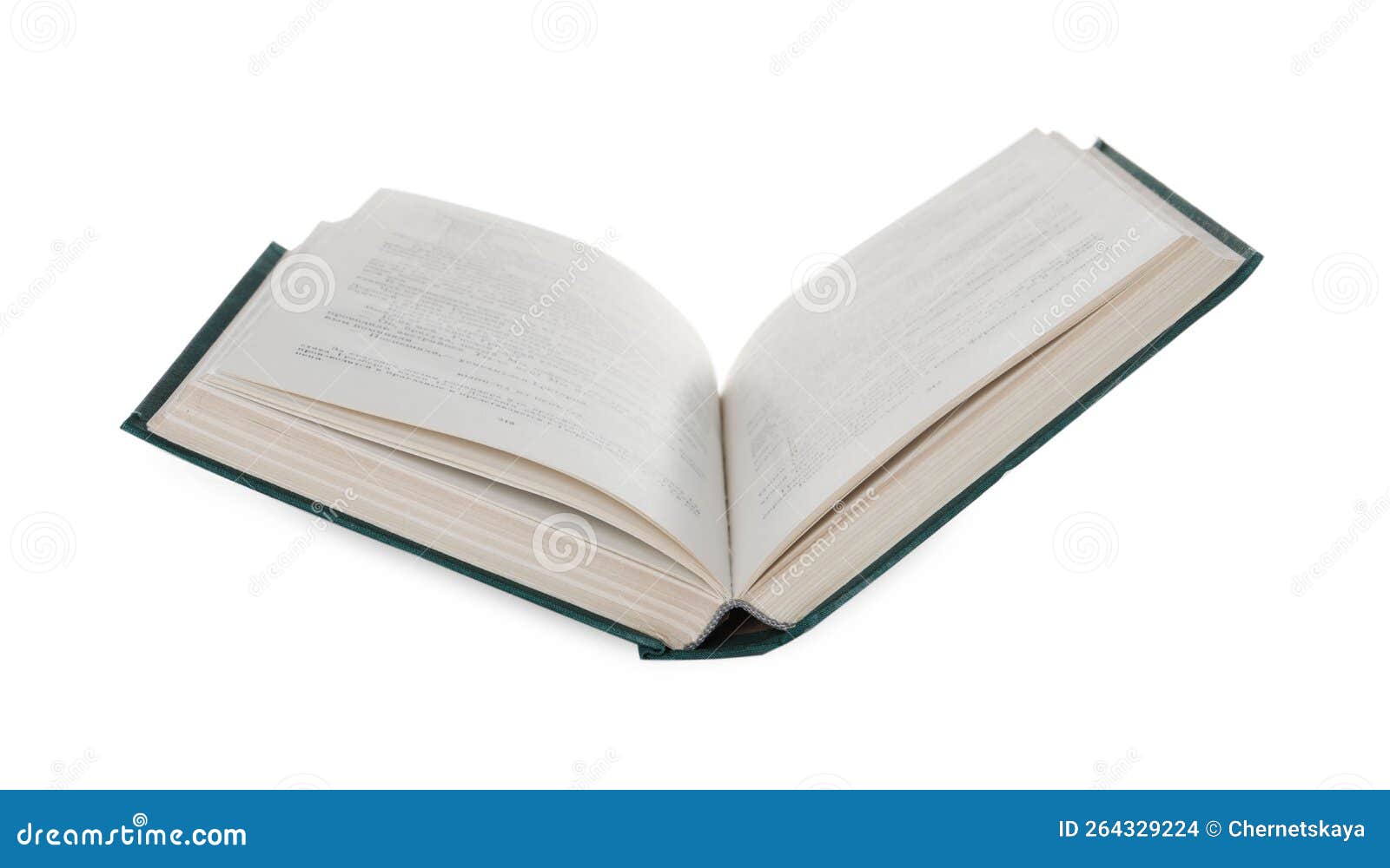 Open Old Hardcover Book Isolated on White Stock Photo - Image of manual ...