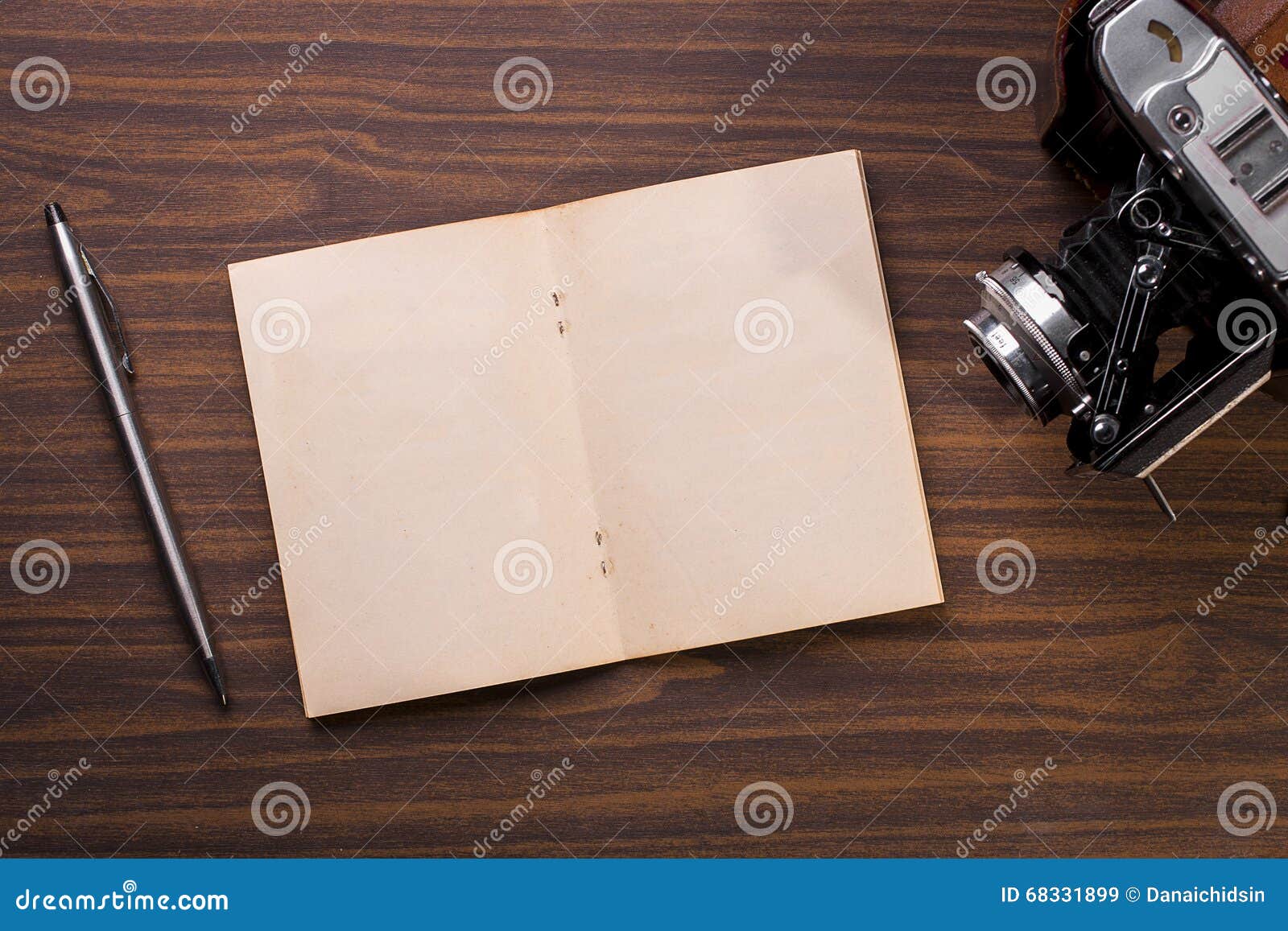 Open old journal book. stock image. Image of vintage - 68331899