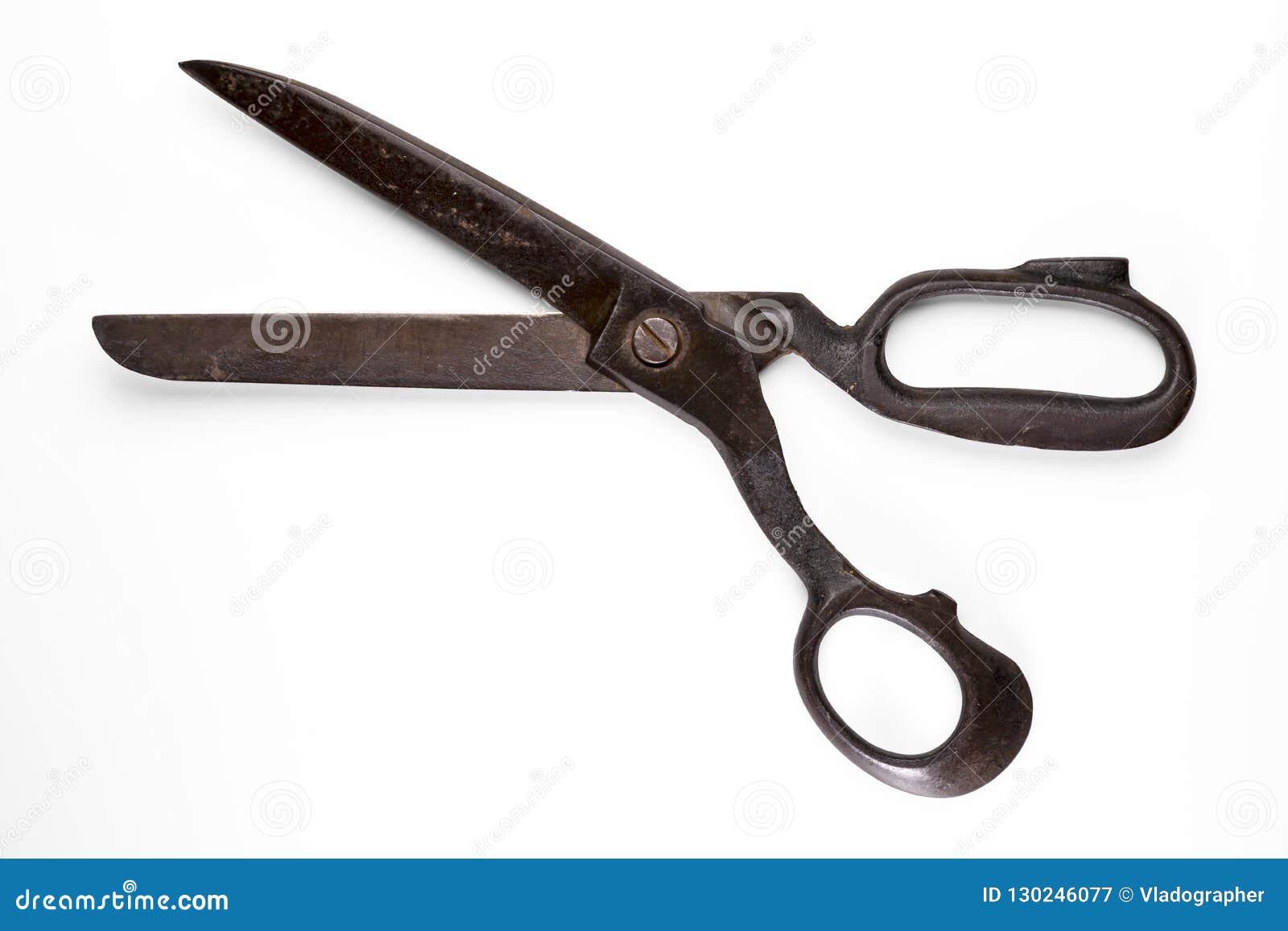 Open Old Rusty Scissors stock image. Image of metallic - 130246077