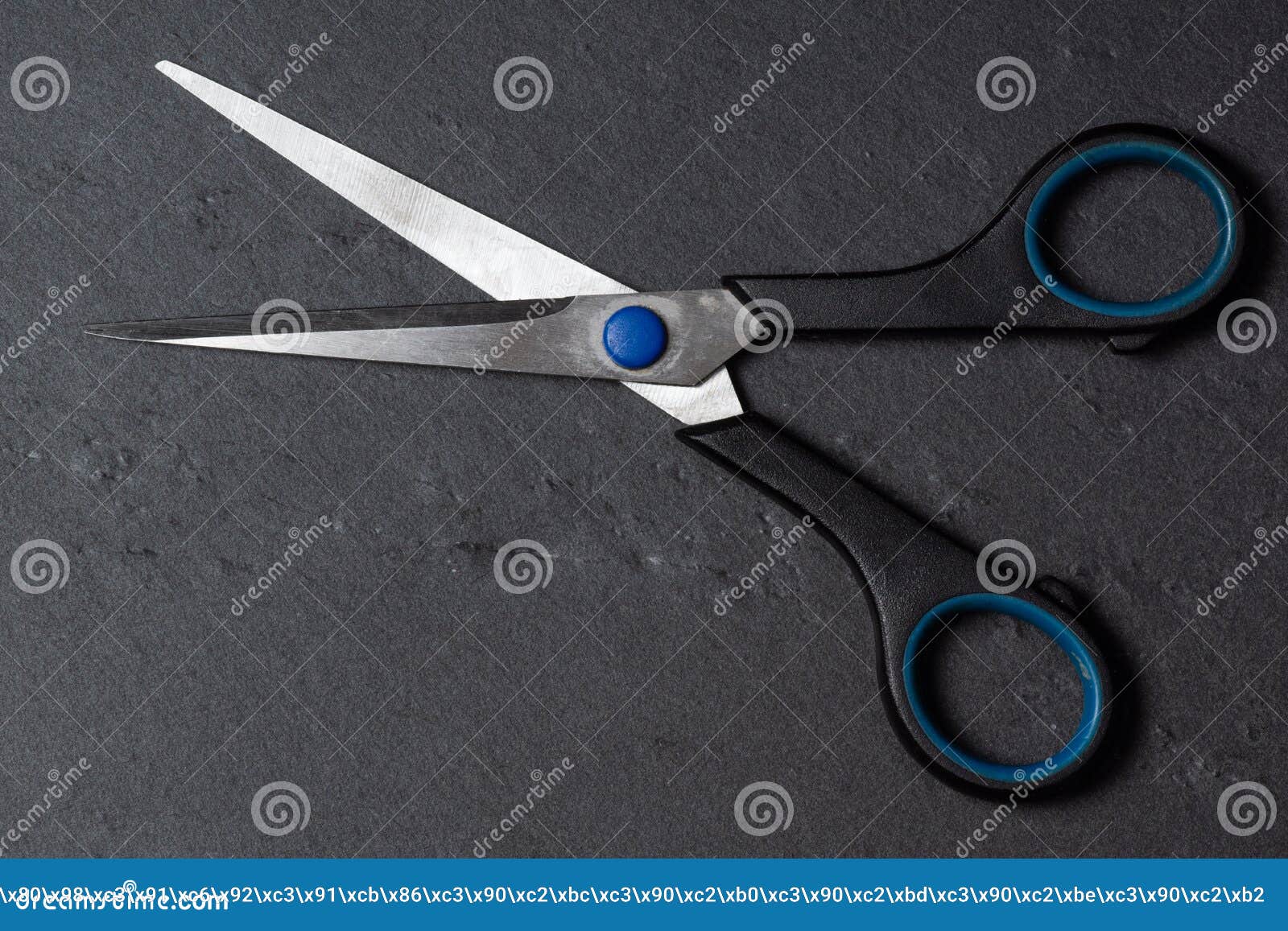 Old Scissors on a Black Background Stock Image - Image of close, shears ...
