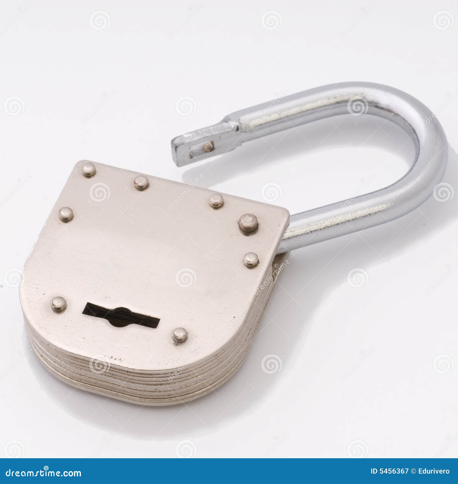 Open old style padlock stock image. Image of security - 5456367
