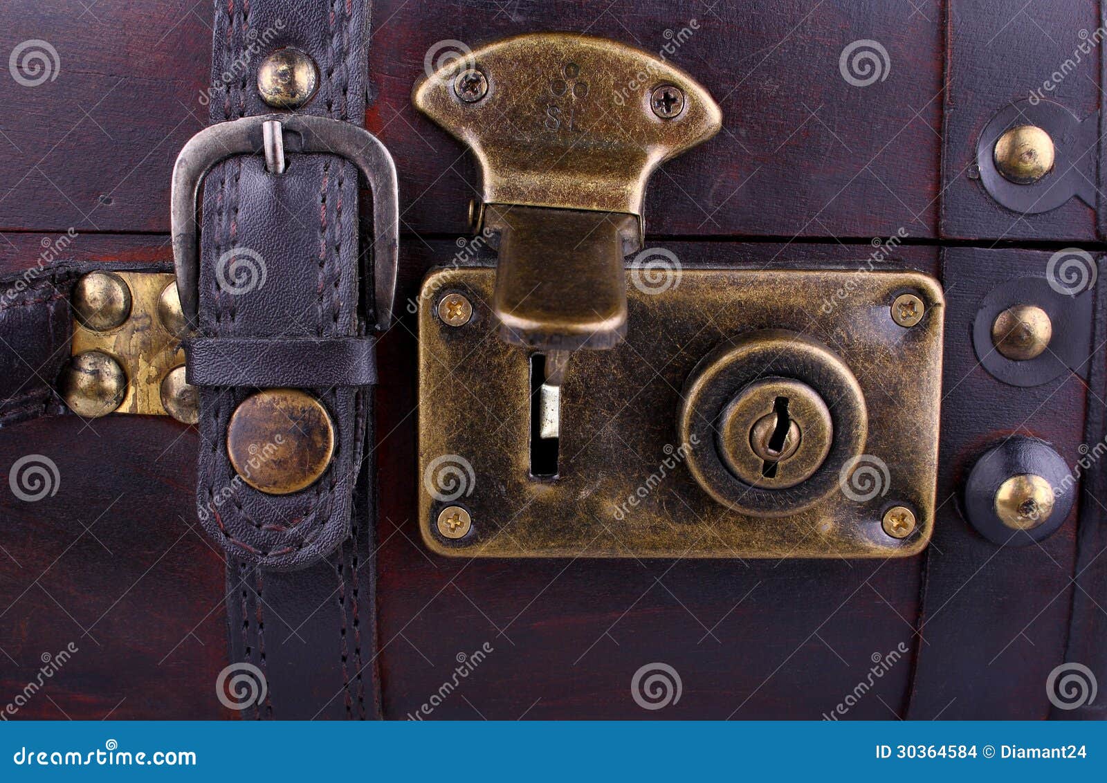 Open Old Suitcase, Close Up Stock Photo - Image of black, open: 30364584