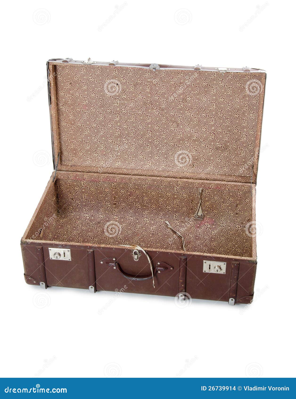 Open oude koffer stock foto. Image of bruin, klassiek - 26739914