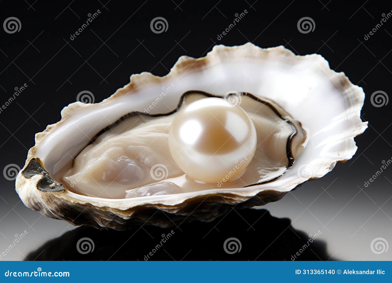 Inside Of A Bivalve Shell Displaying Anatomical Structures. Royalty ...