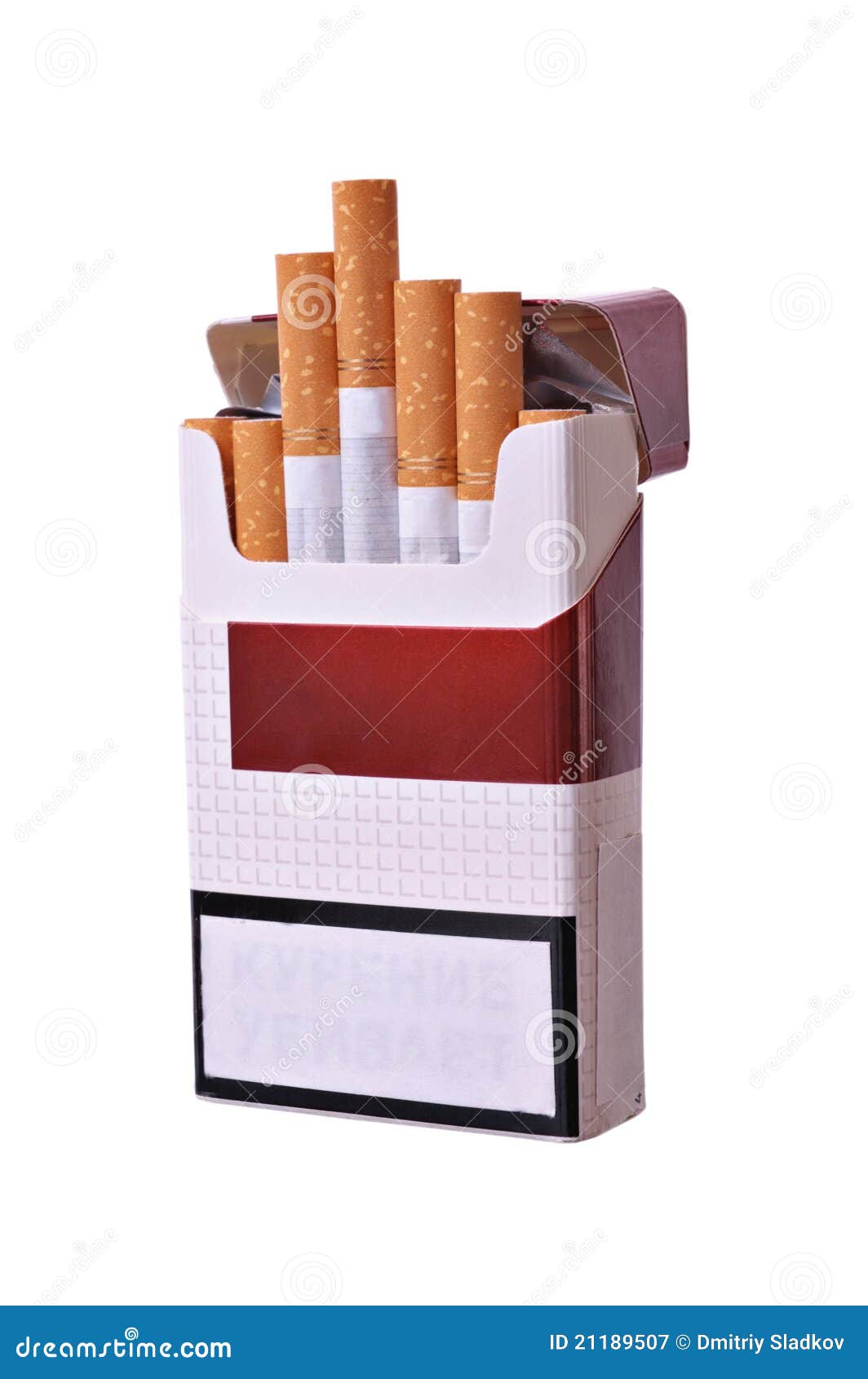 Open Pack Of Cigarettes Royalty Free Stock Photography - Image: 21189507