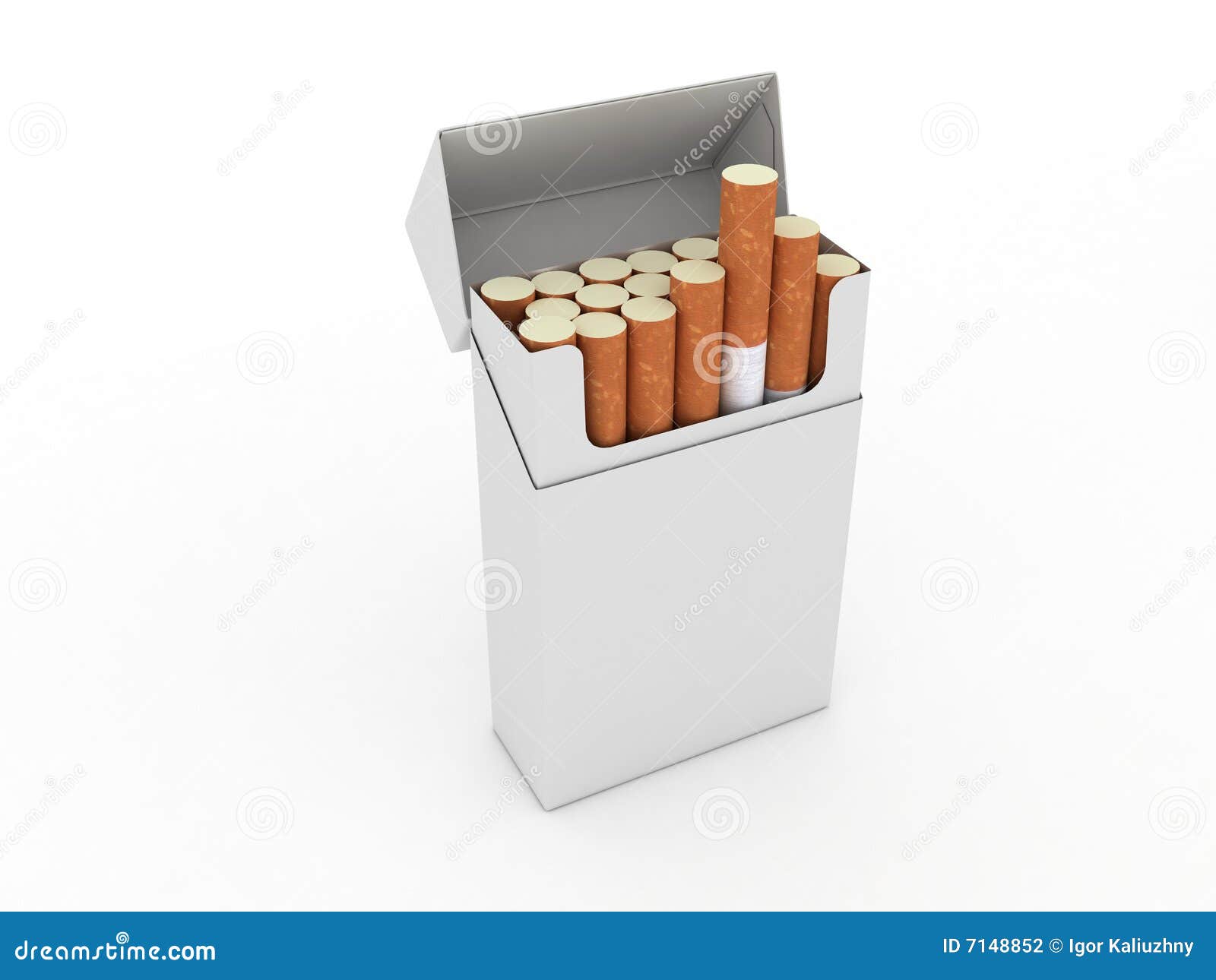Open pack of cigarettes stock illustration. Illustration of pack - 7148852