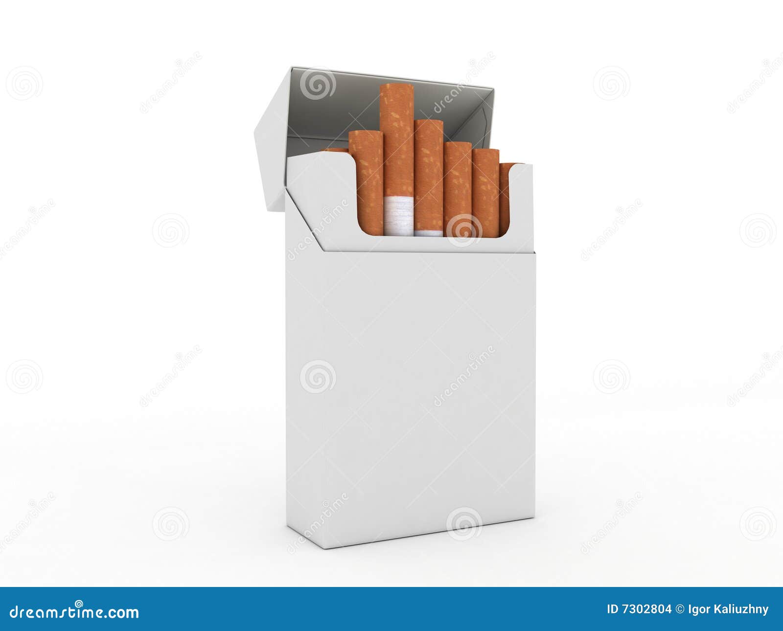 Open Pack Of Cigarettes Stock Images - Image: 7302804