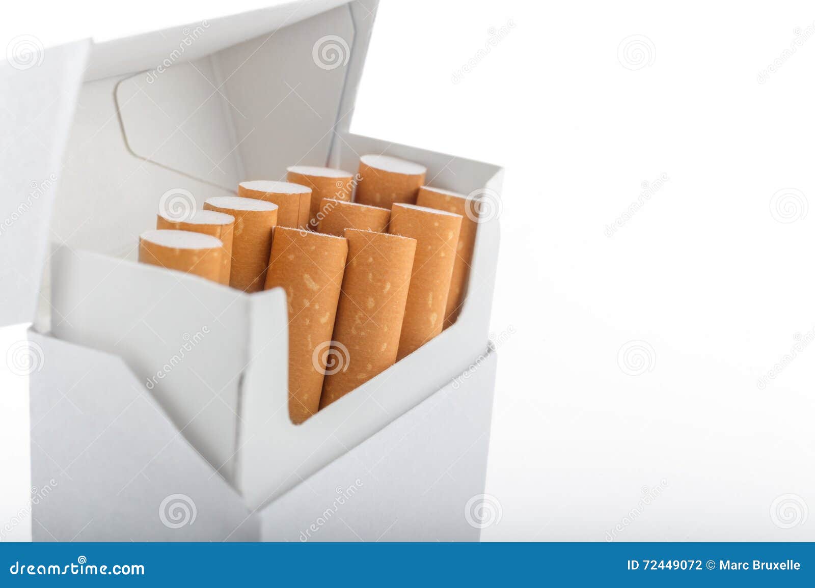 Open pack of cigarettes stock photo. Image of inside - 72449072