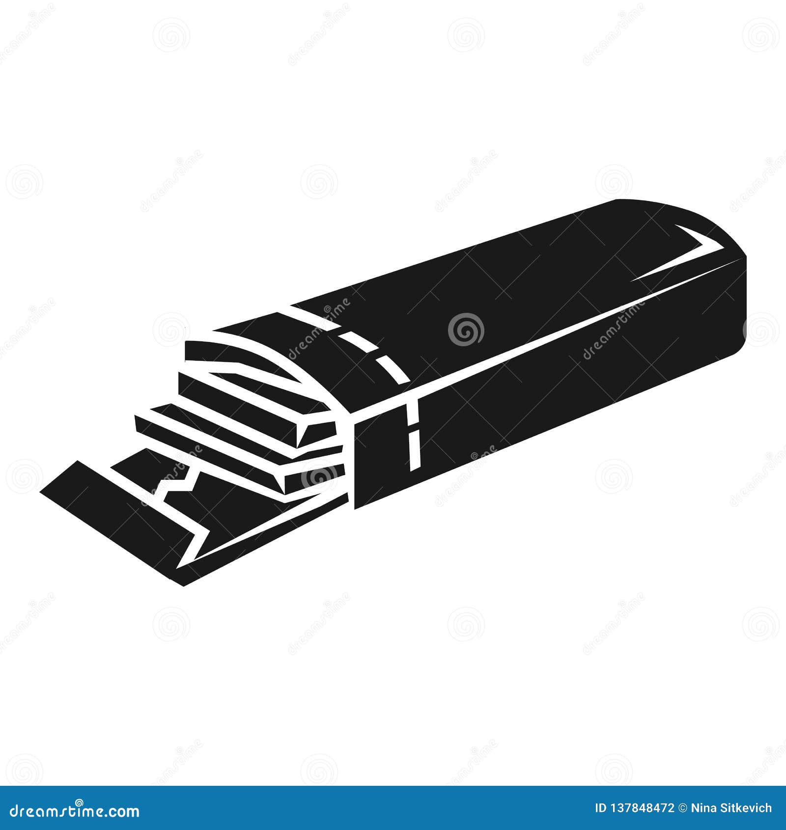 Open Pack Gum Icon, Simple Style Stock Vector - Illustration of care ...