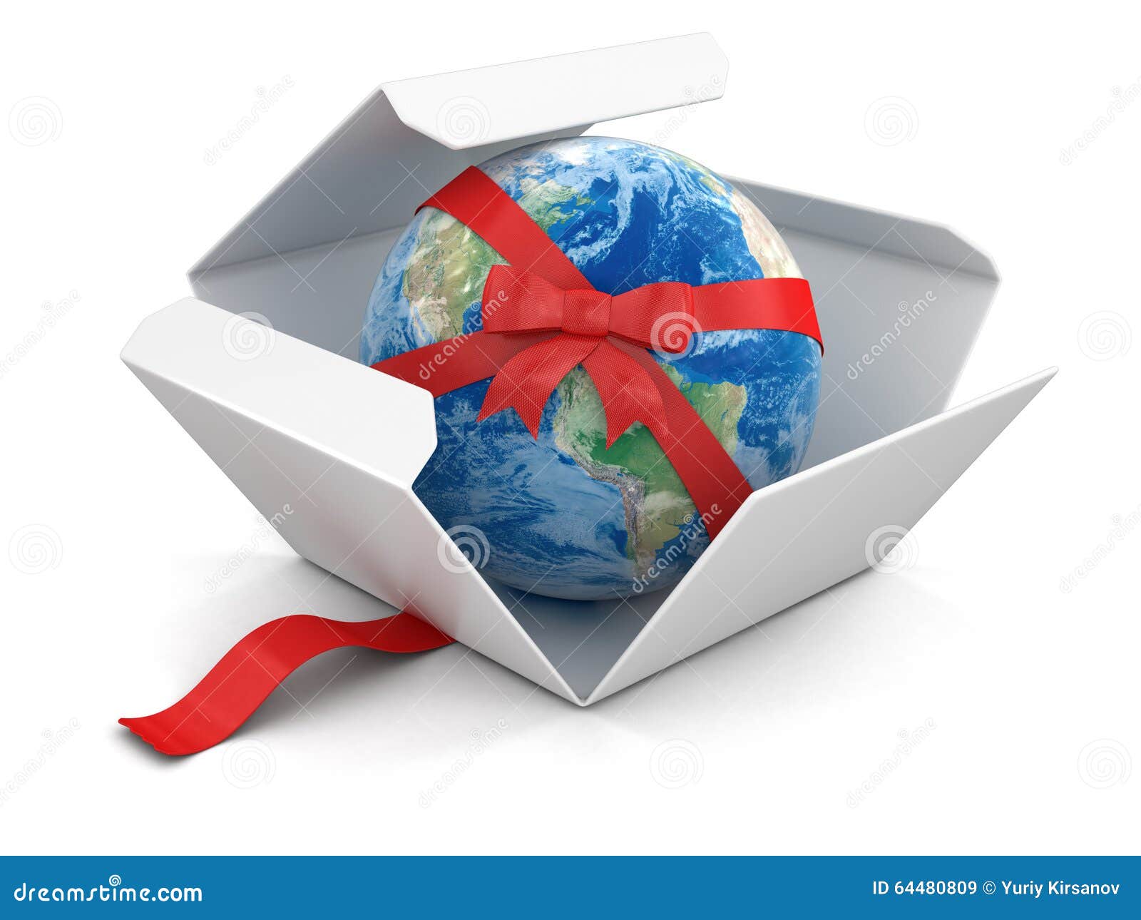 Open package with Globe stock illustration. Illustration of event ...