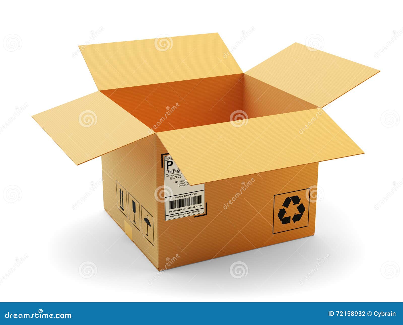 Open Package Icon, Delivery, Transportation and Packaging Concept Stock ...