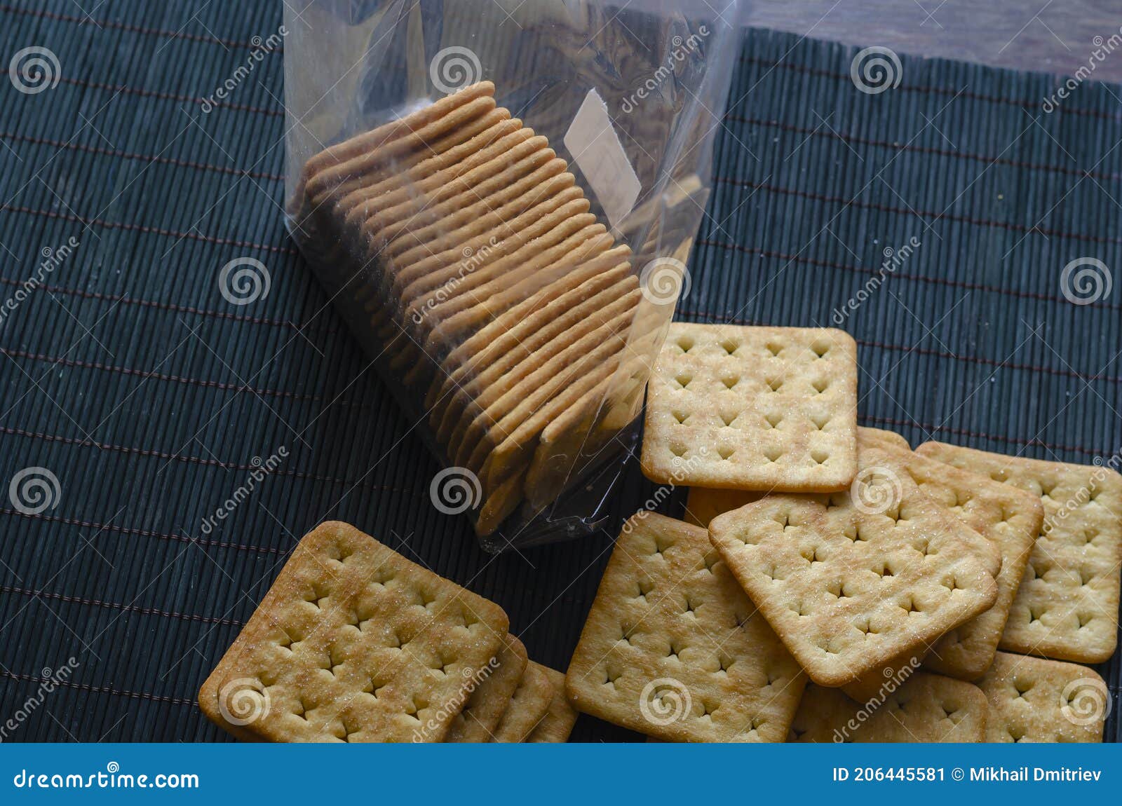 An Open Package of Saltine Crackers Stock Image - Image of high ...