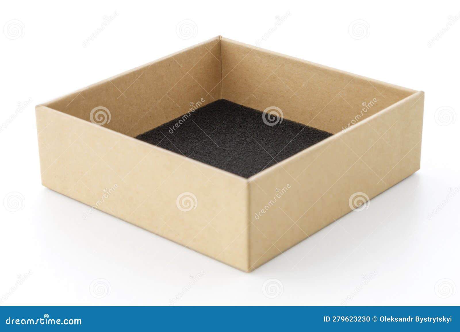 Open Packaging Box, Paper Box Stock Photo - Image of square, shipped ...