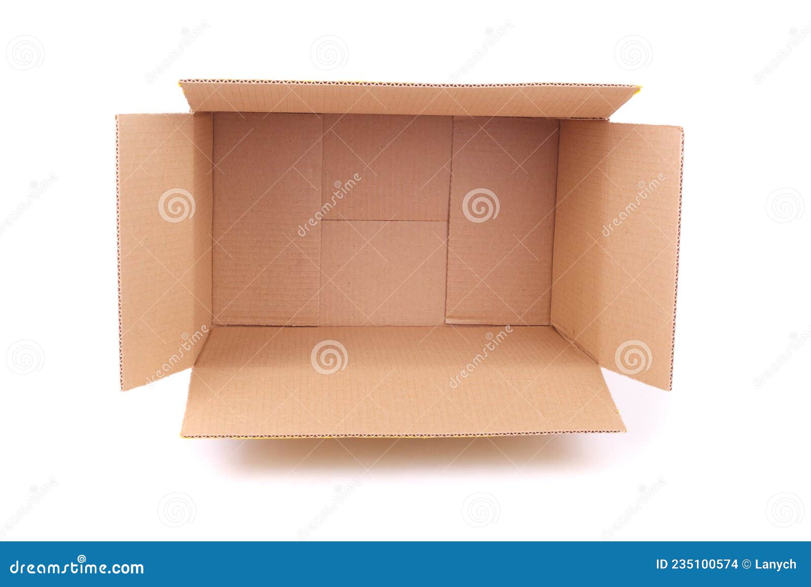 Open Packing Box Isolated on White, Concept of Delivery Stock Photo ...