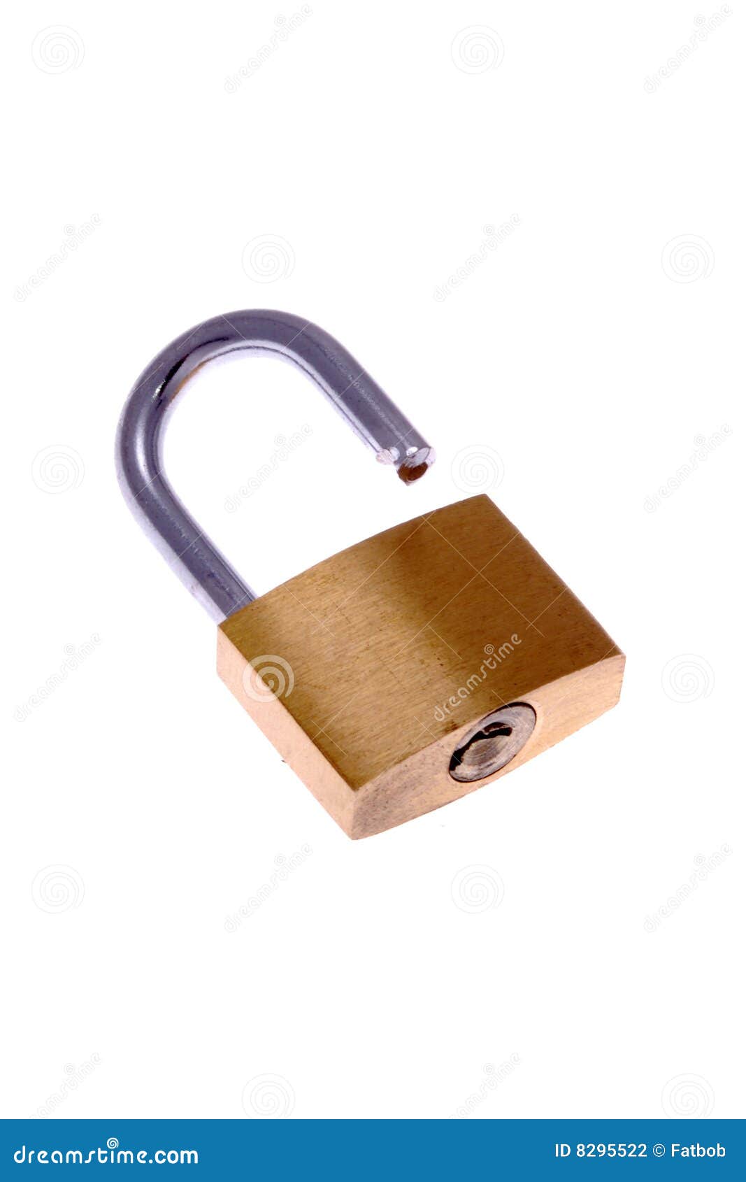 Open padlock stock photo. Image of close, unfastened, device - 8295522