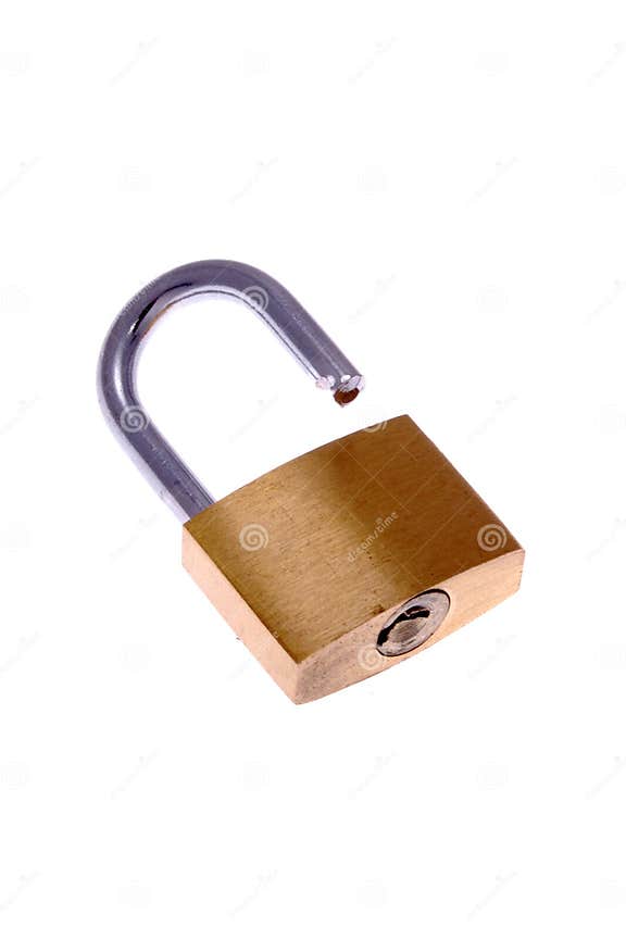 Open padlock stock photo. Image of close, unfastened, device - 8295522
