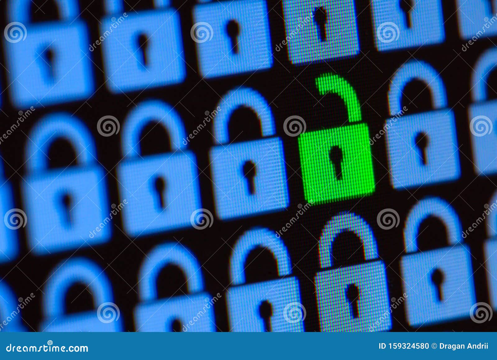 Open Padlock As a Symbol of the Loss of Personal Information. Hacking ...