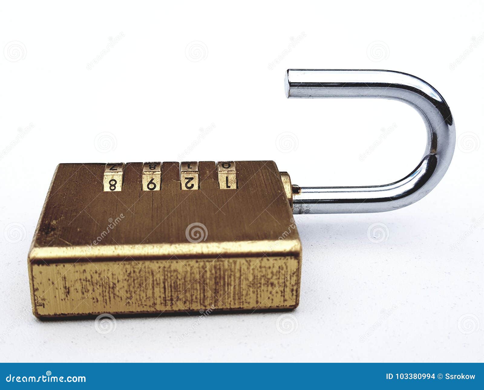 Open padlock stock photo. Image of comein, padlock, security - 103380994