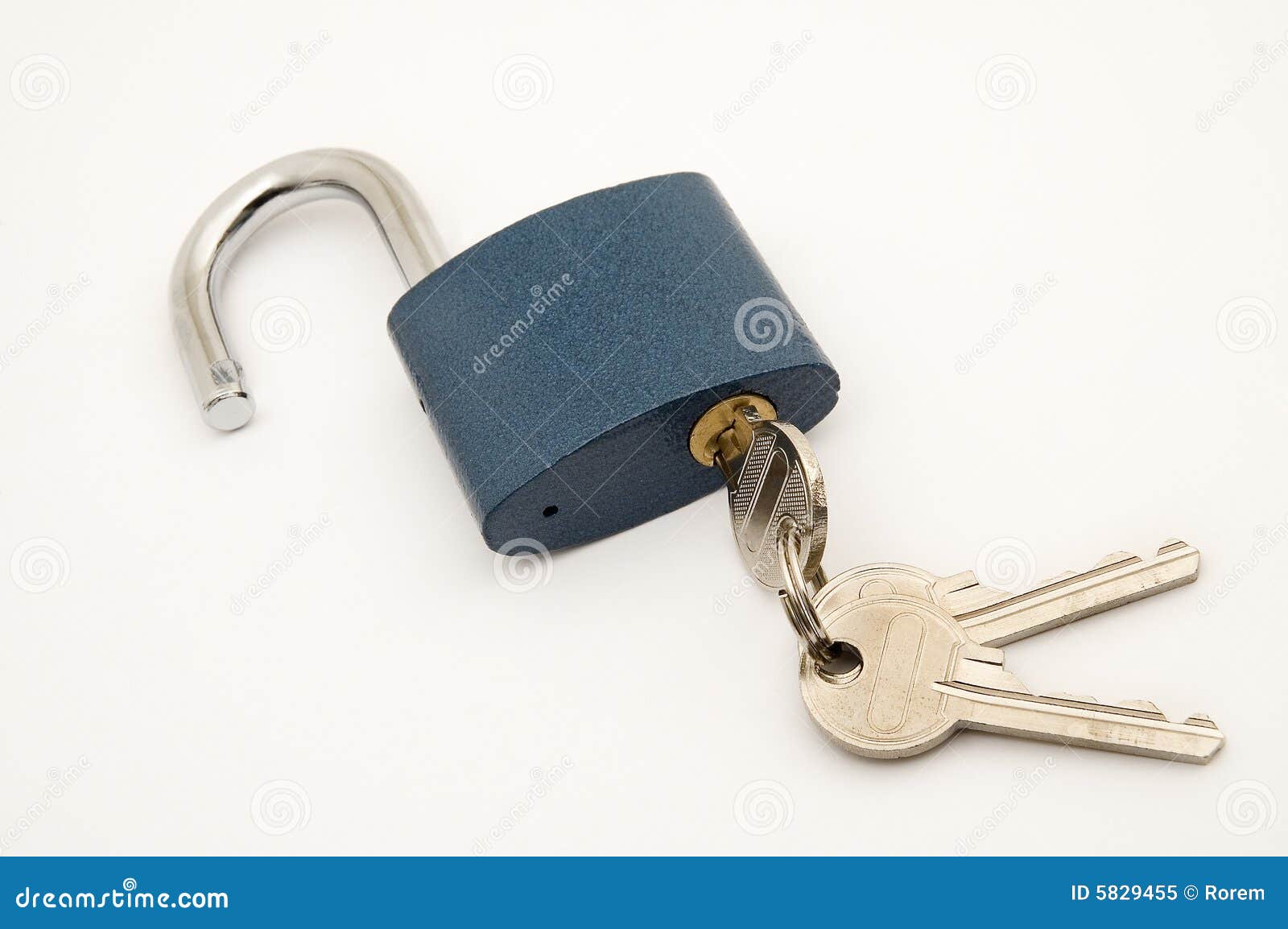 Open Padlock with Set of Keys Stock Image - Image of metal, lock: 5829455