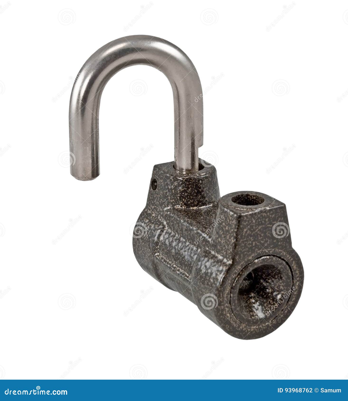 Open Padlock stock photo. Image of detail, golden, protect - 93968762