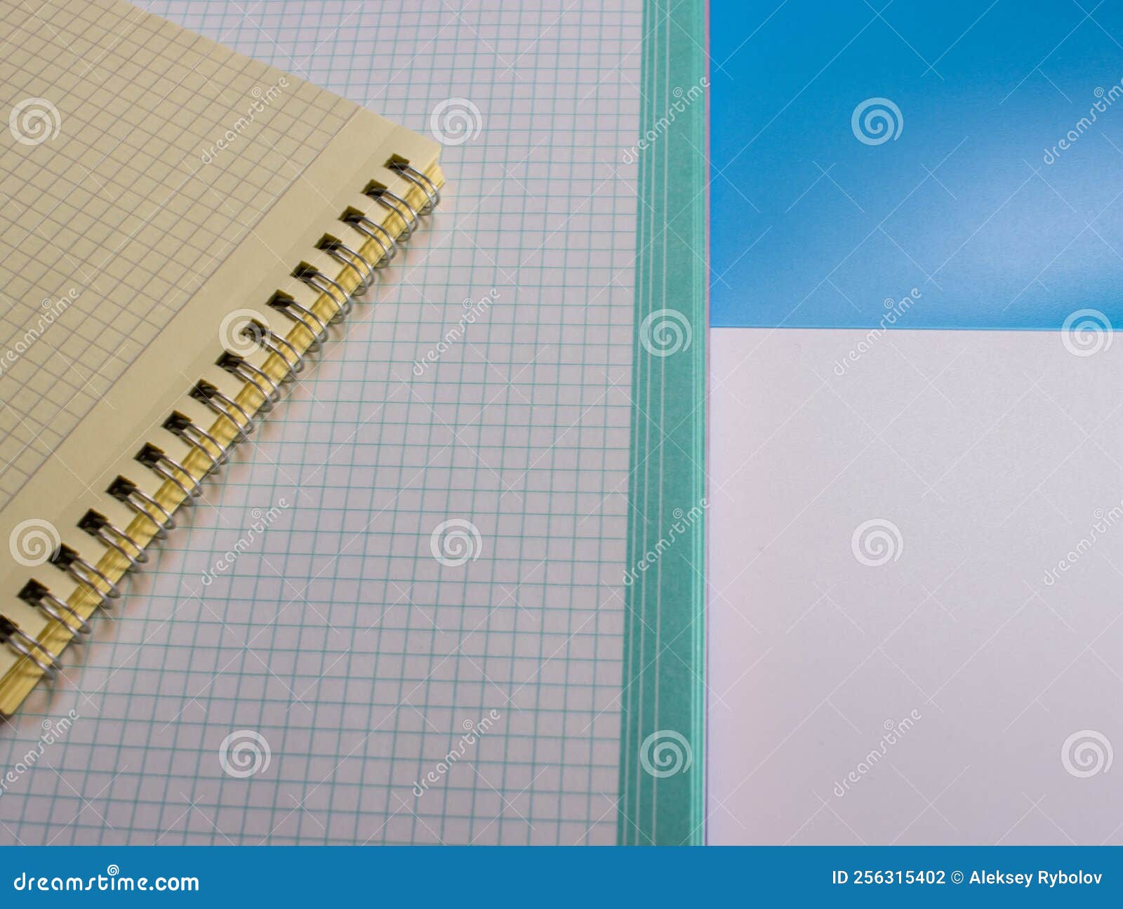 An Open Page of Two Notebooks in Close-up. Stock Photo - Image of palm ...