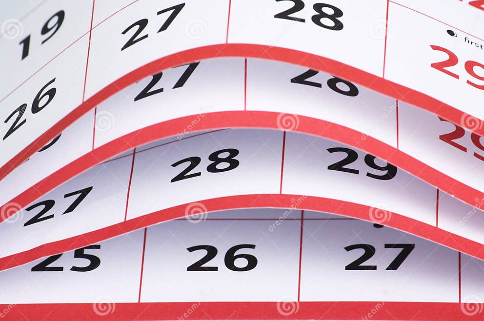 Open Pages of a Calendar stock photo. Image of schedule - 38188078