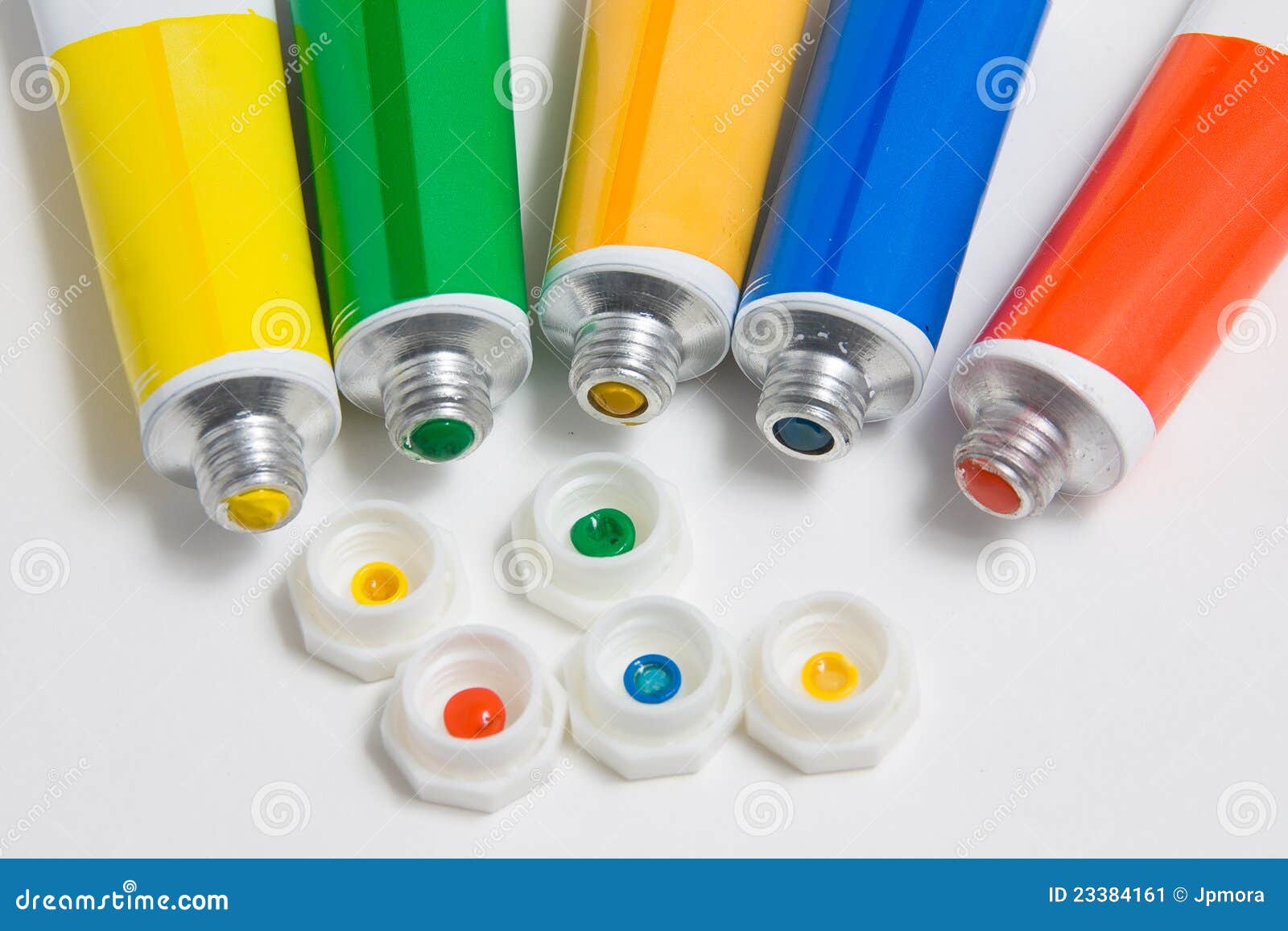 Open paint tubes stock image. Image of palette, aquarelle - 23384161