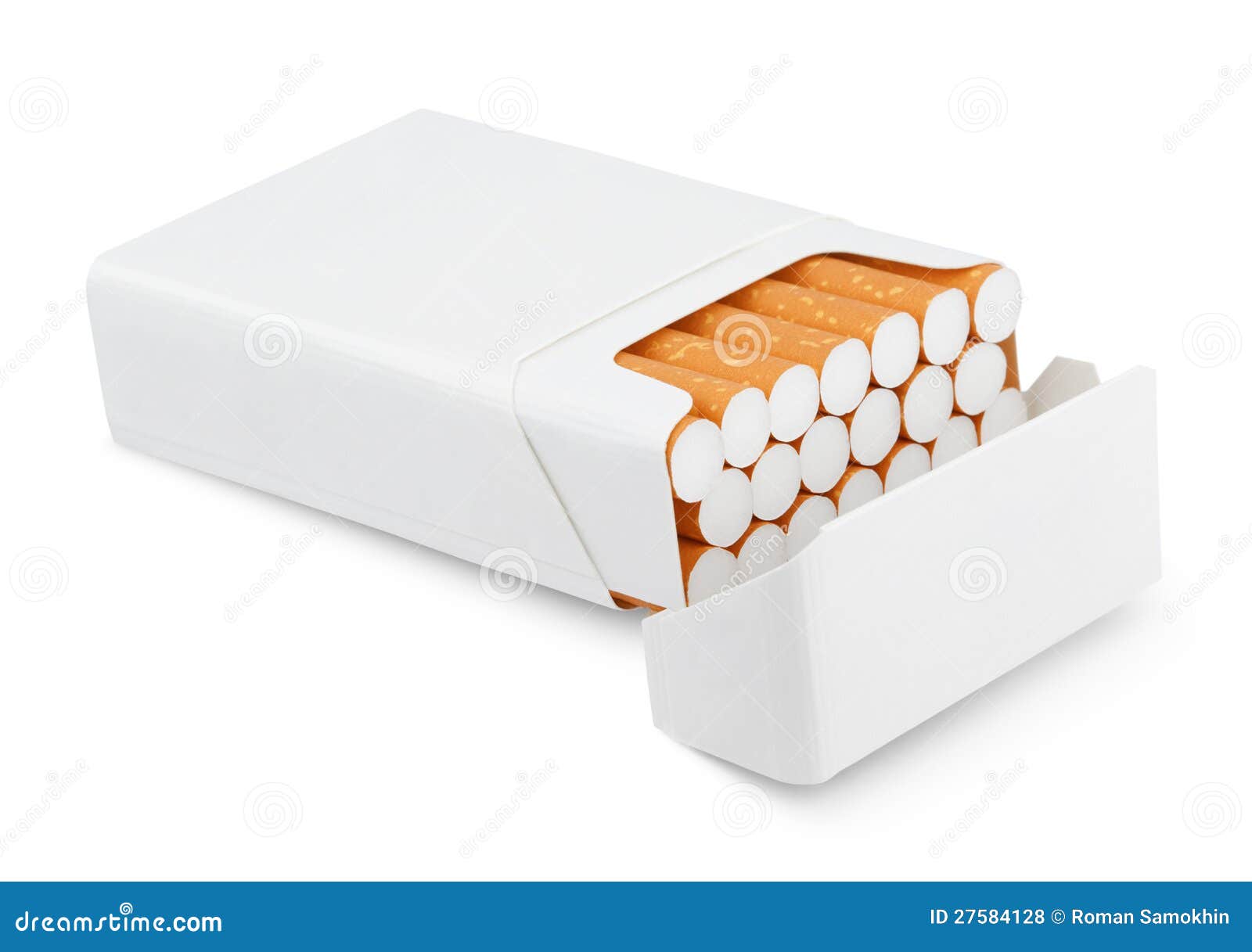 Open pak sigaretten stock foto. Image of product, karton - 27584128