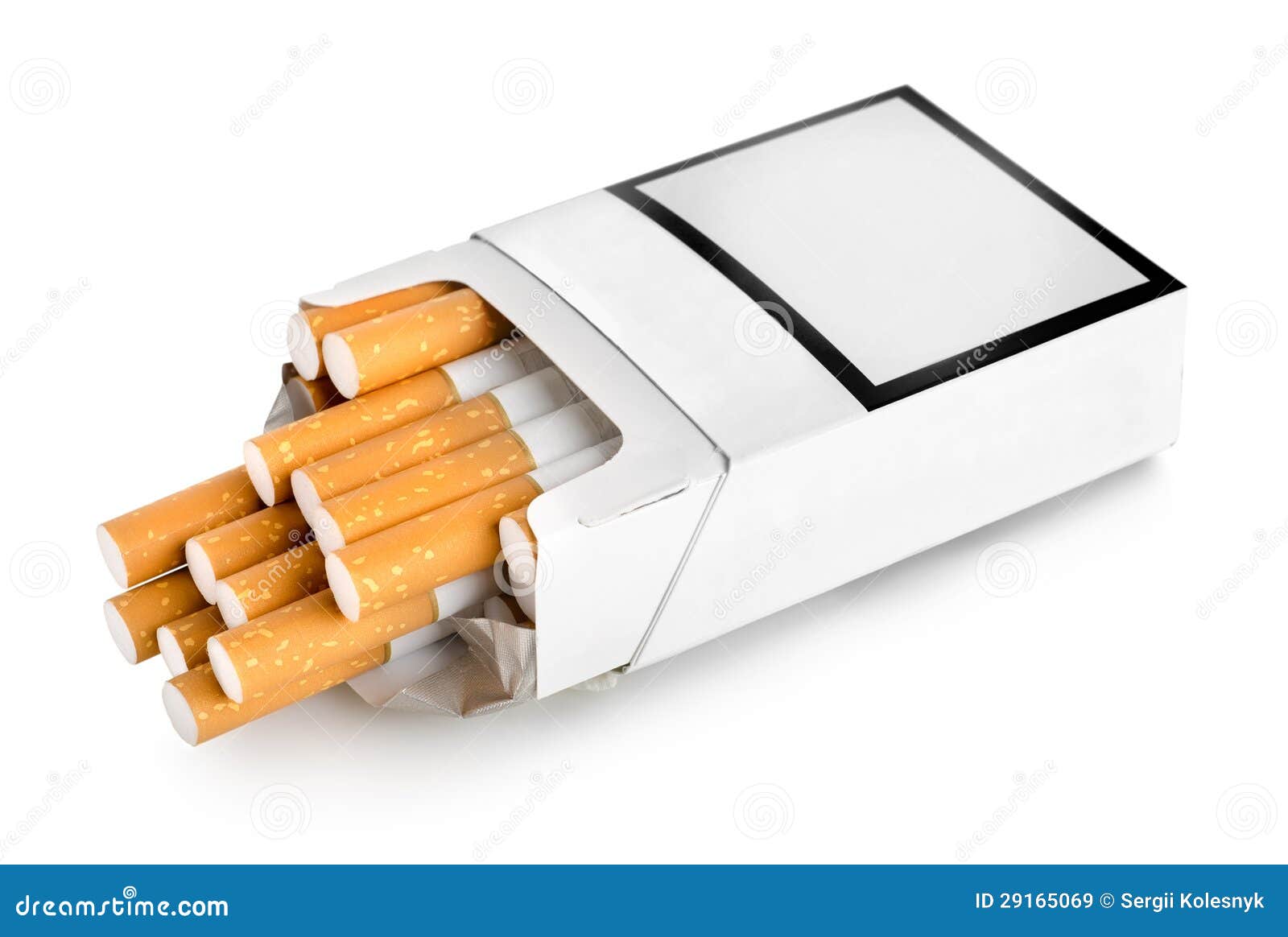 Open pak sigaretten stock afbeelding. Image of verpakking - 29165069