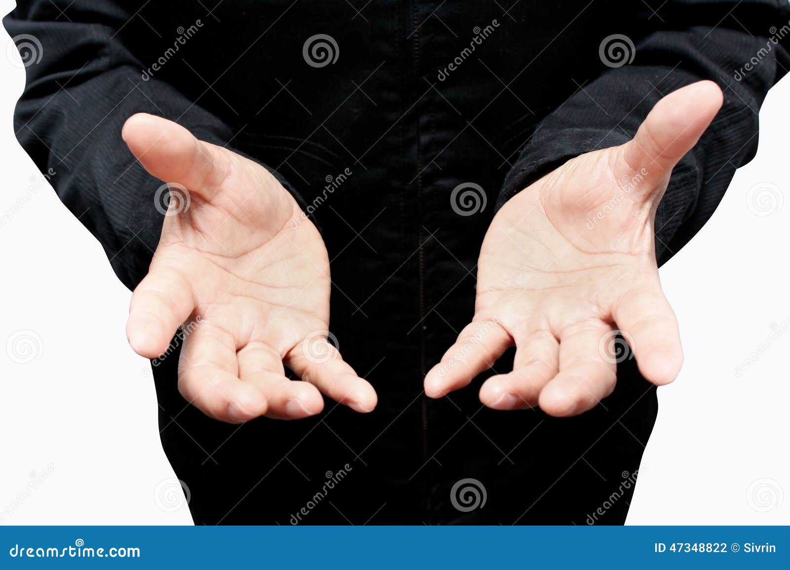 Open the palm of hand stock photo. Image of empty, black - 47348822