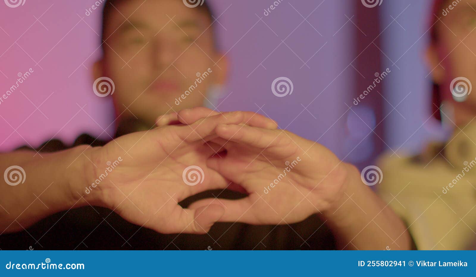 Ready To Start Playing Fingers and Hands before a Video Game Stock ...